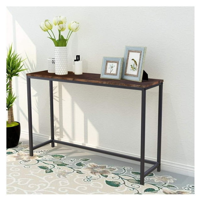Console Table for Entryway Narrow Sofa Tables Entryway Table Rustic ...