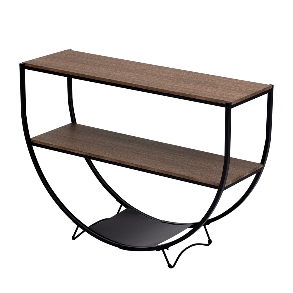 Console Table, Entryway Table With 2-Tier Open Storage Shelf ...