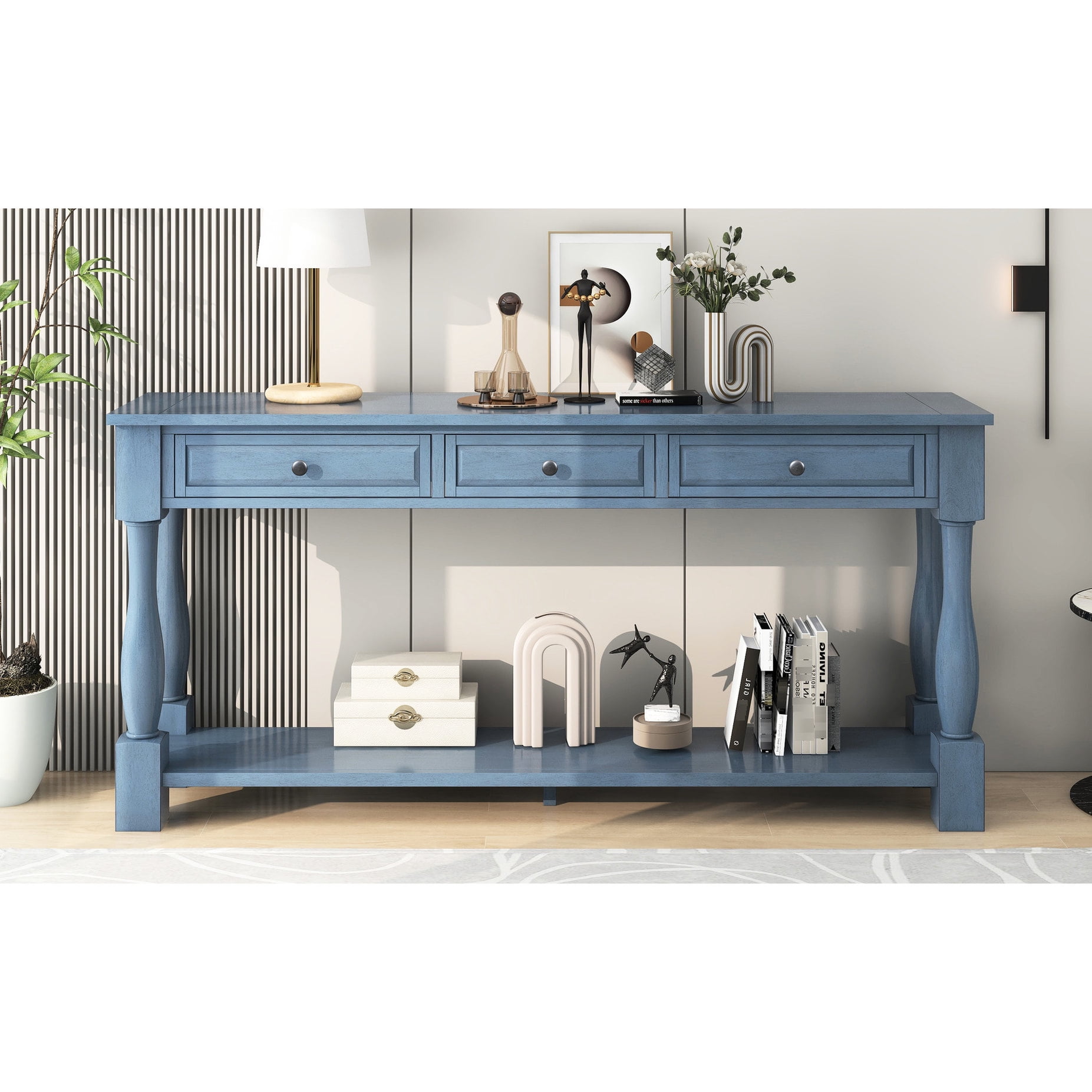 Console Table | Extra-thick for Decorating Your Space | Pine Wood Legs ...