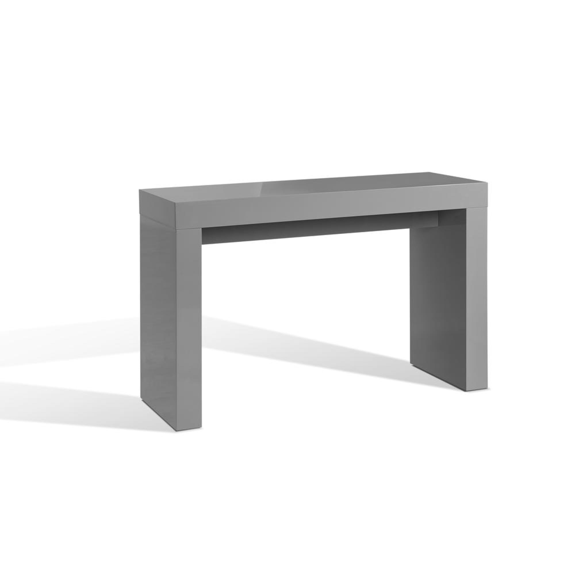 Console Table MDF Lacquered Gray - Walmart.com