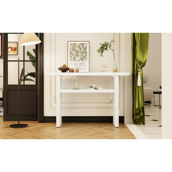 Console Table | Multifunctional for Various Rooms | Sturdy Construction with Adjustable Foot ...