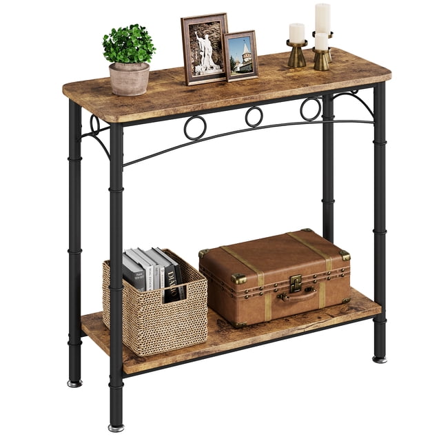Console Table, Narrow Entryway Table, Industrial Sofa Table with ...