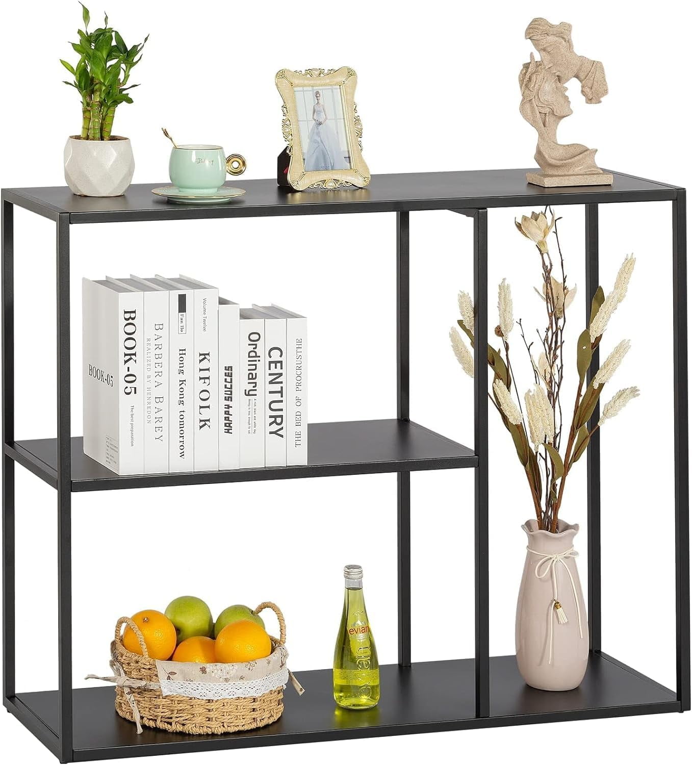 Console Table, Narrow Entryway Table, 3 Tier Metal Hallway Table, 11.8 ...
