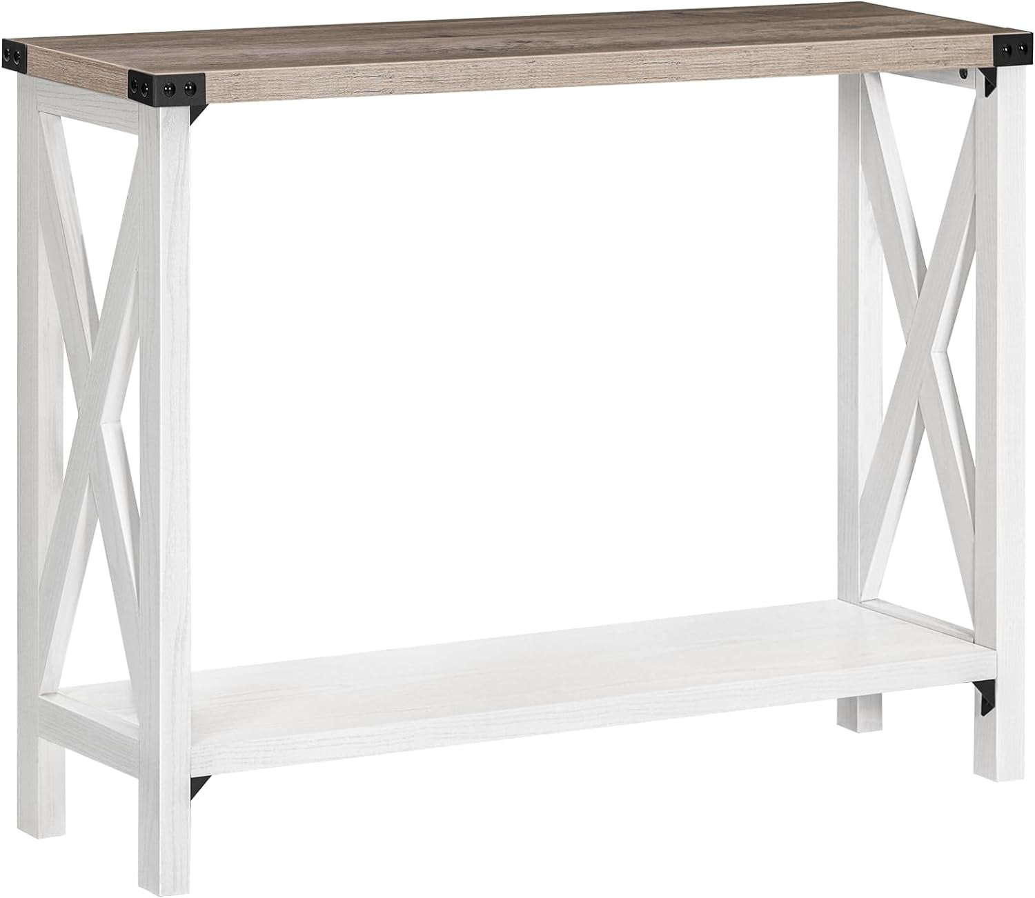 Console Table, Narrow Entryway Table, Sofa Table with 2 Open Shelves ...