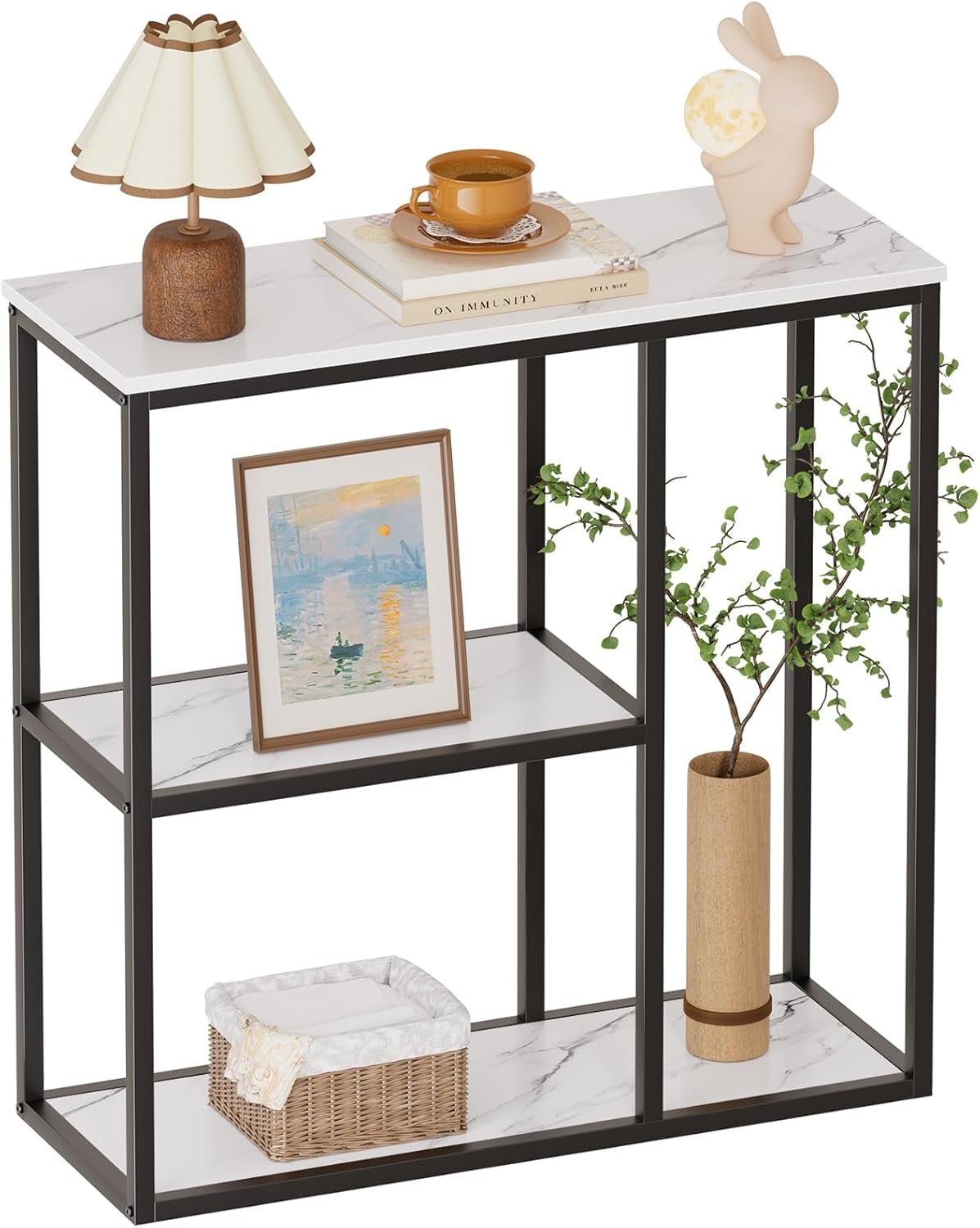 Console Table, Narrow Entryway Table for Living Room, Industrial Sofa ...