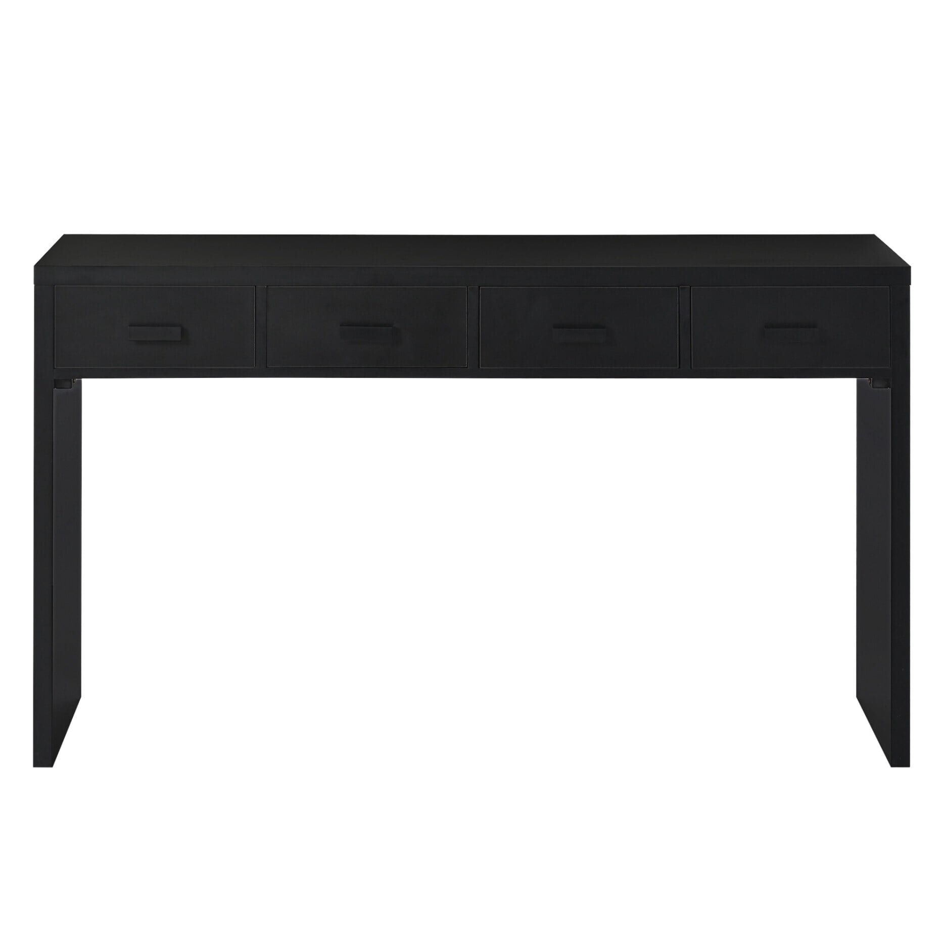 Console Table with Open Tabletop and Four Drawers,Sofa Table with Pure ...