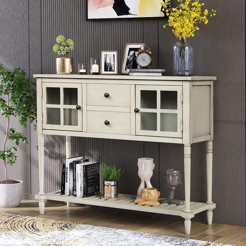 Console Table Sideboard ,Multi-function Console Table with 2 Drawers ...