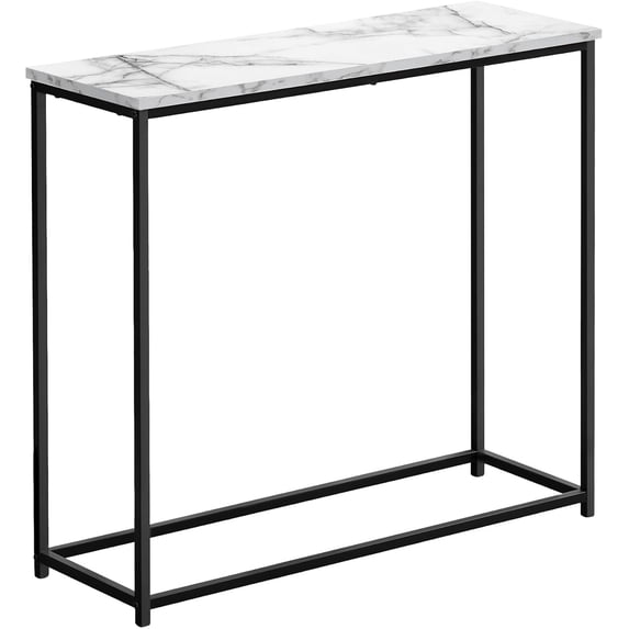 Console Table, Small Entryway Table with Storage Shelves 12'' Narrow ...