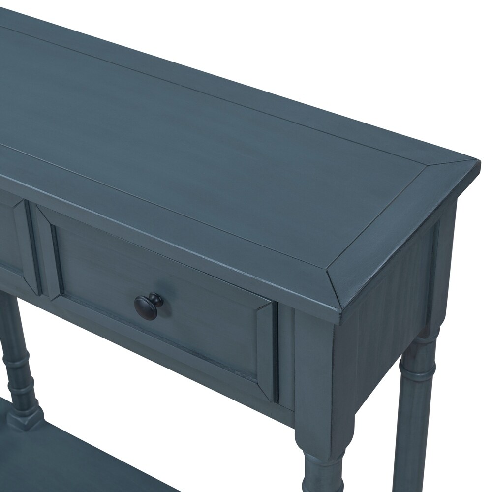 Console Table Sofa Table for Living Room,Entryway Antique Navy ...