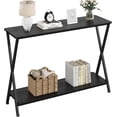 Console Table, Sofa Tables Narrow Entryway Table with Storage Shelf and ...