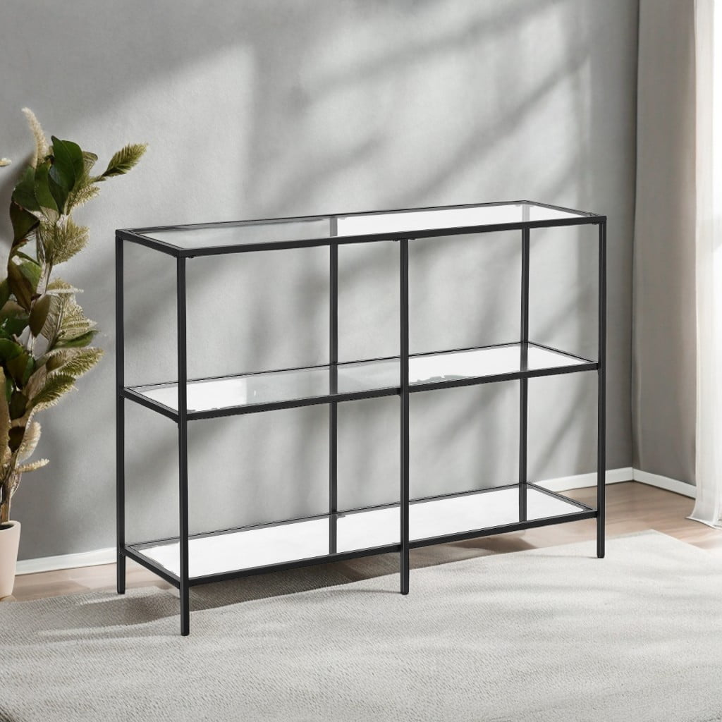 Console Table With Storage 39.4 Inch Console Table Metal Frame Console ...
