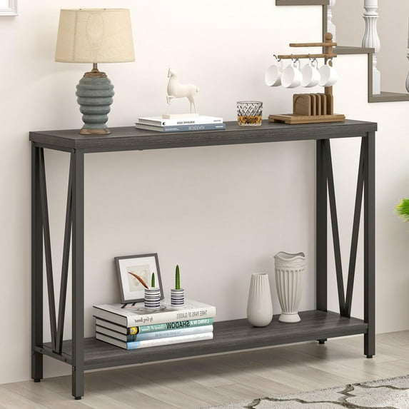 Console Table for Entryway, Modern Sofa Table Behind Couch, Narrow ...