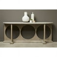 Console Table w/Faux Concrete/Stone Top in Gray Finish by Pulaski ...