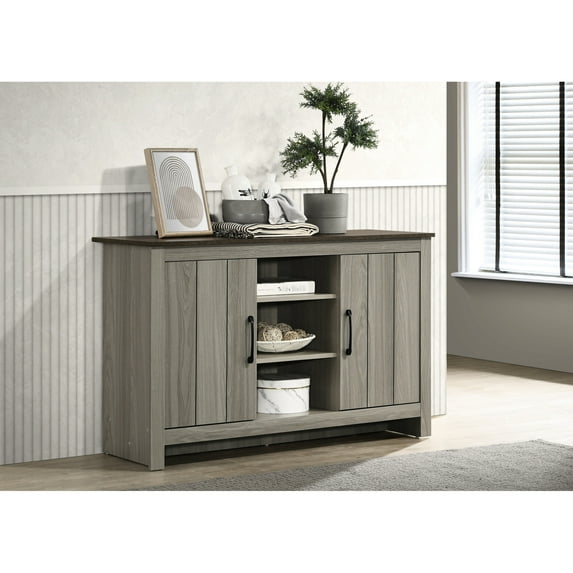 Console Table with Cabinet Doors+Contrasting Walnut Tabletop"-"Home ...