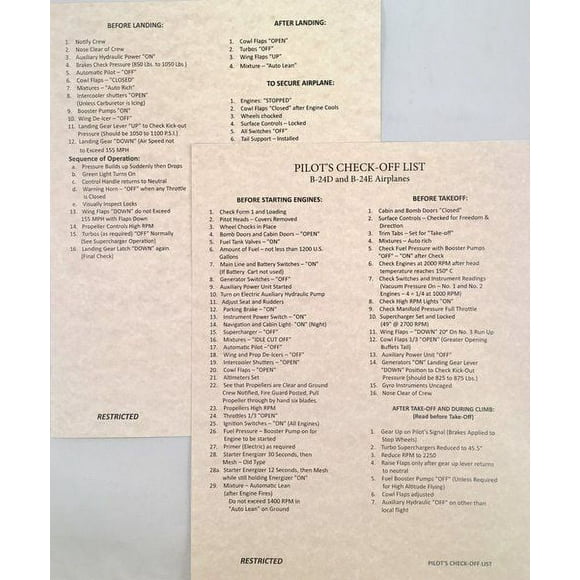 Sample Checklist Templates