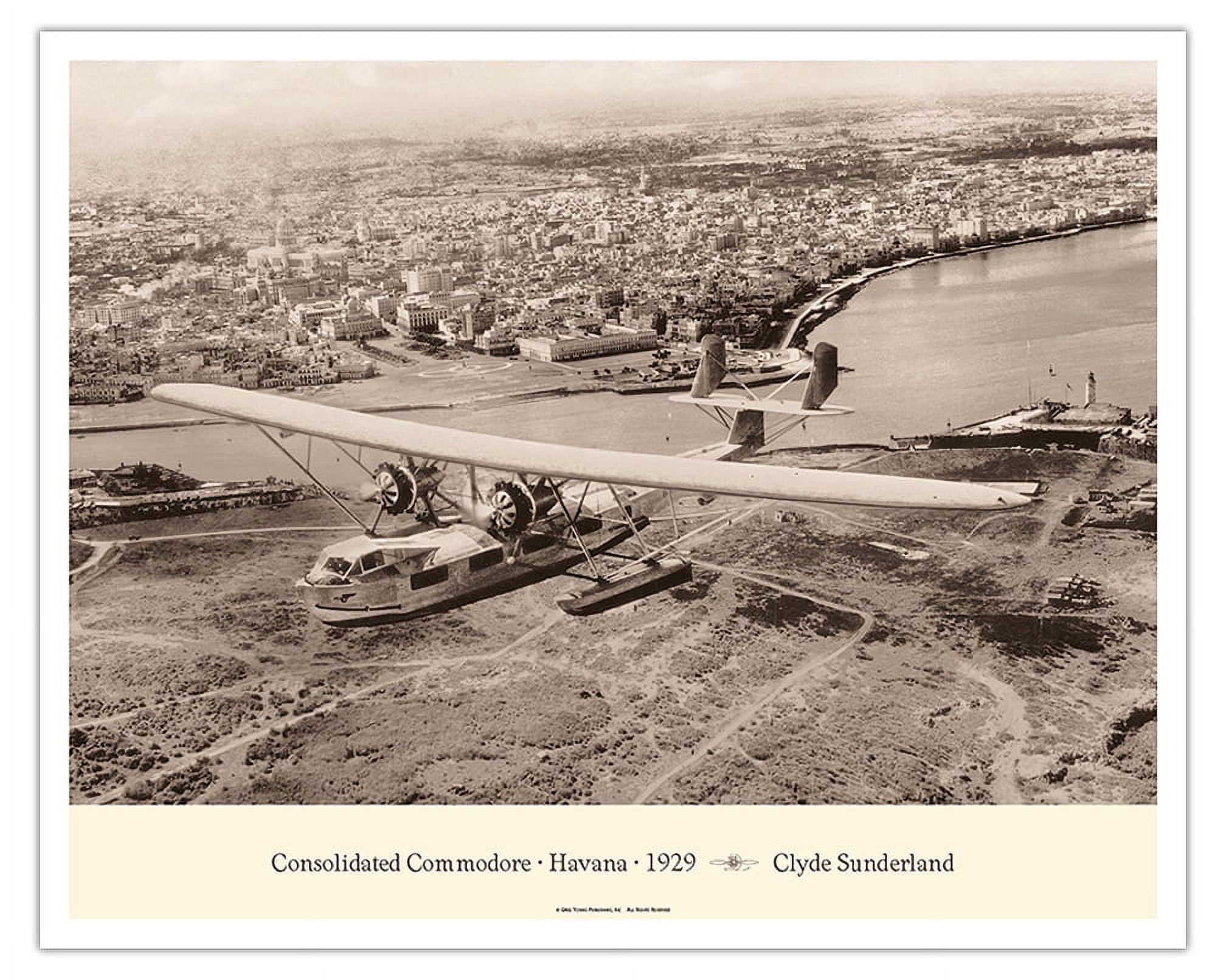 Consolidated Commodore Clipper - Havana Cuba 1929 - Pan American ...