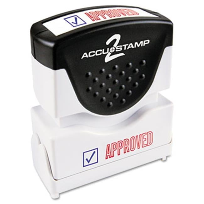 Consolidated Stamp Accustamp2 Shutter Stamp with Anti Bacteria- Red ...