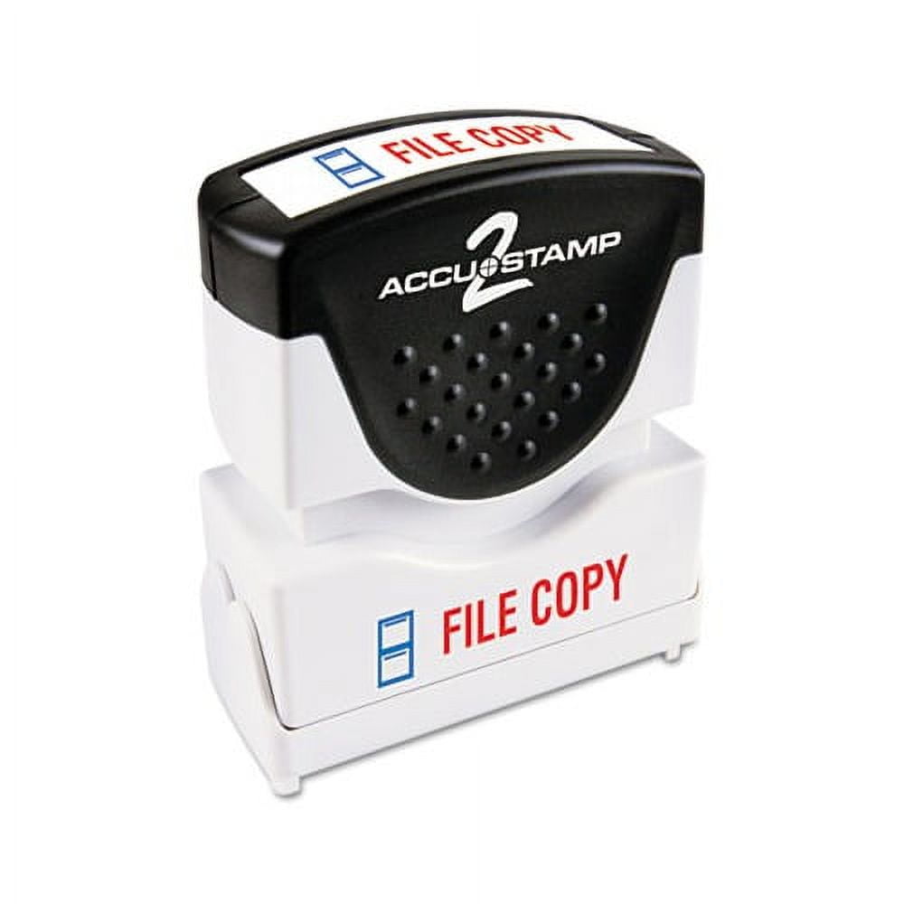 ACCUSTAMP, Pre-inked Shutter Stamp, File Copy, 1 5/8 x 1/2 - Walmart.com