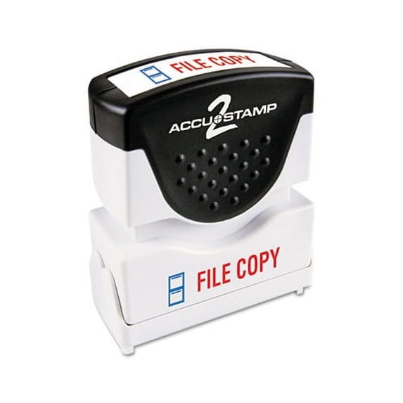 ACCUSTAMP, Pre-inked Shutter Stamp, File Copy, 1 5/8 x 1/2 - Walmart.com