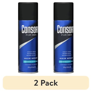 Consort Men's Unscented Aerosol Hair Spray Extra Hold 8.30 oz - Walmart.com