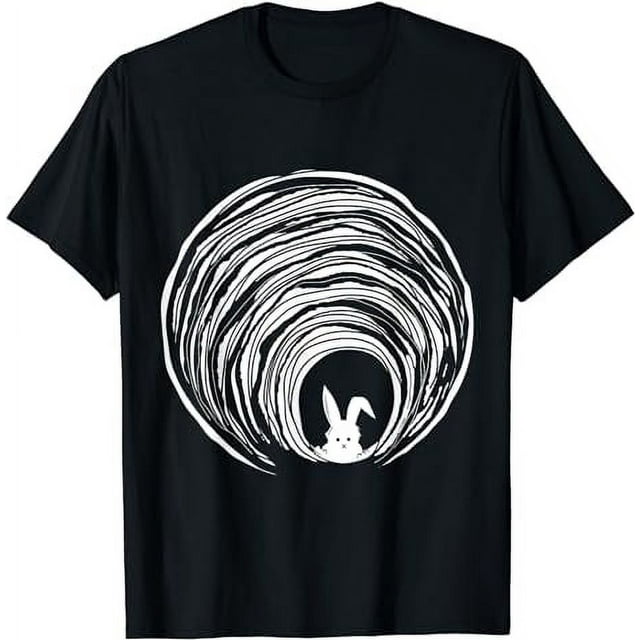 Conspiracy Theories Spiral Down Vortex Hole With Rabbit T-Shirt ...