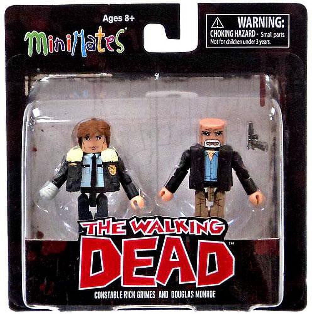 Walking Dead Minimates Constable Rick Grimes & Douglas Monroe Figure ...