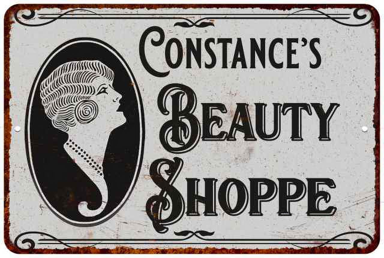 Constance's Beauty Shoppe Chic Sign Vintage Decor 8x12 Metal Sign ...