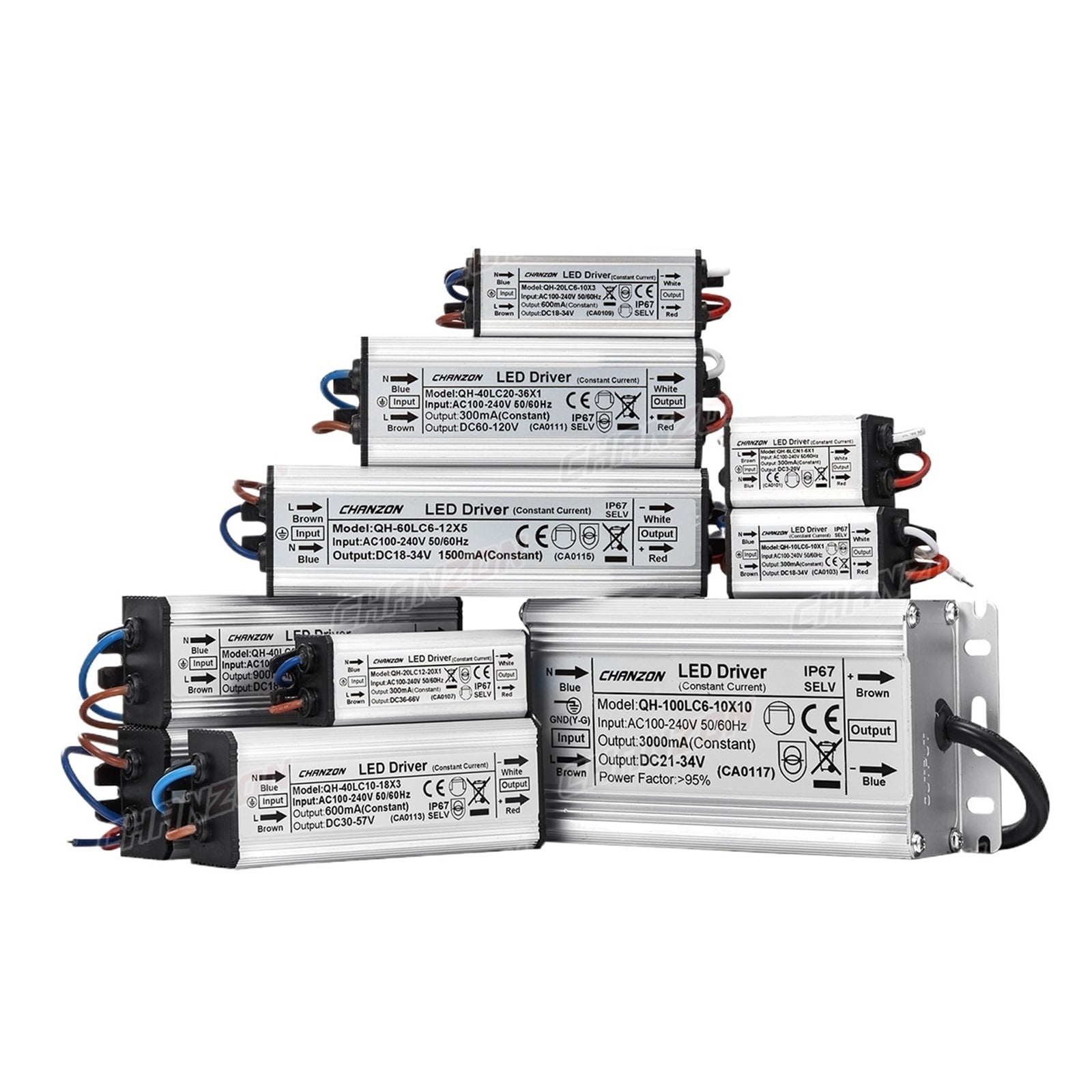 Constant Current LED Driver Waterproof IP67 1W 3W 5W 10W 20W 30W 36W ...