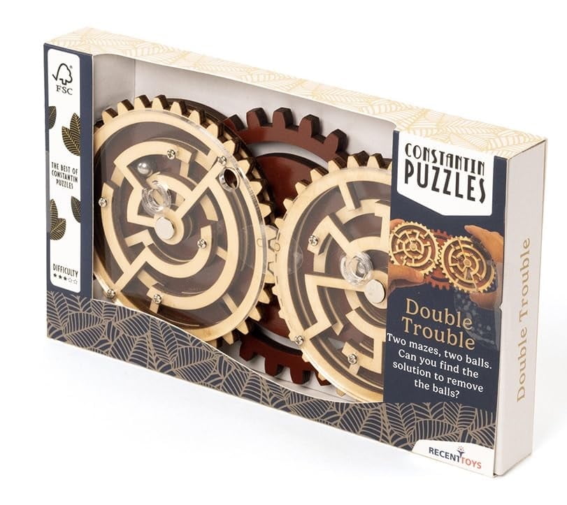 Constantin Double Trouble Wooden Puzzle Brainteaser from Recent Toys ...