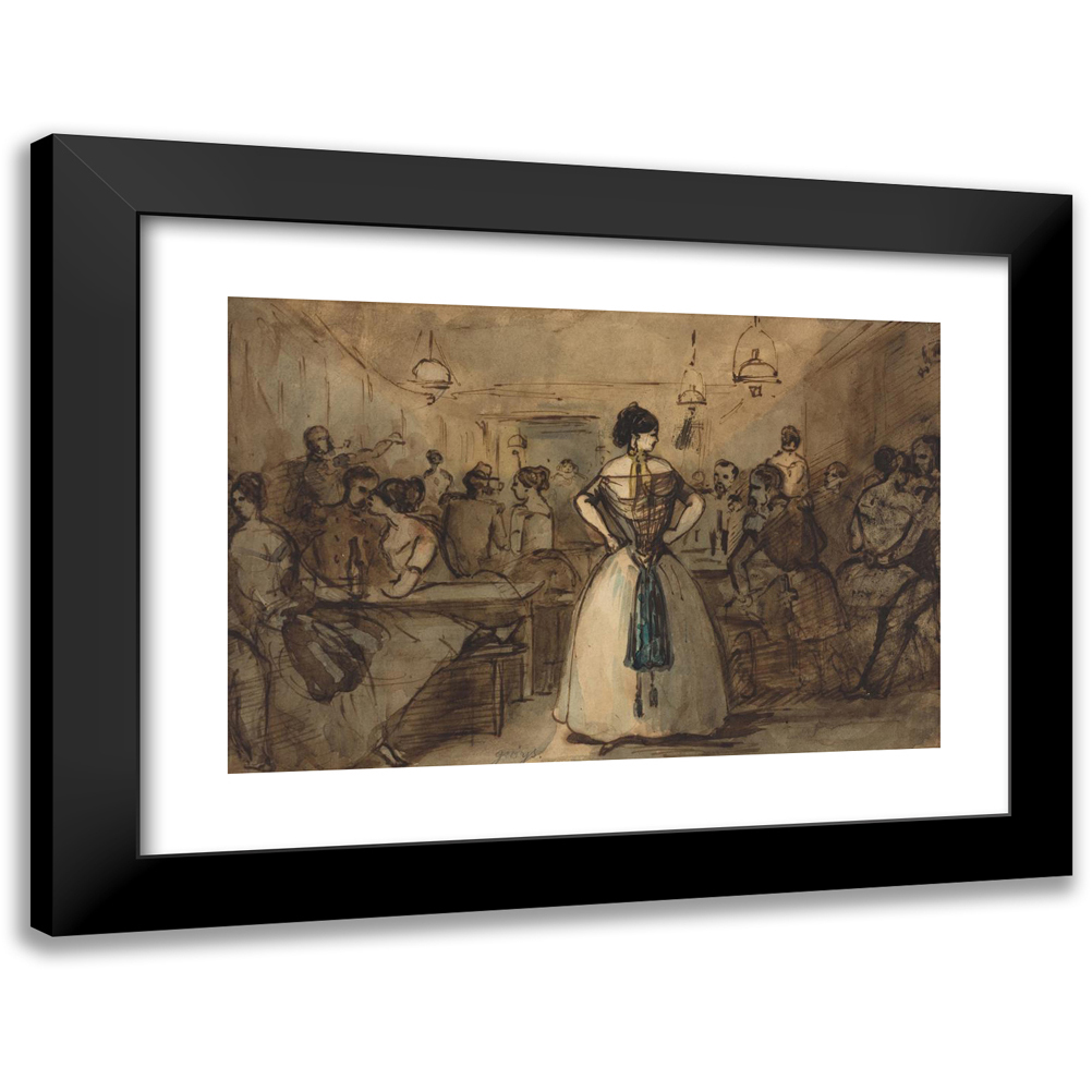 Constantin Guys 14x11 Black Modern Framed Museum Art Print Titled ...