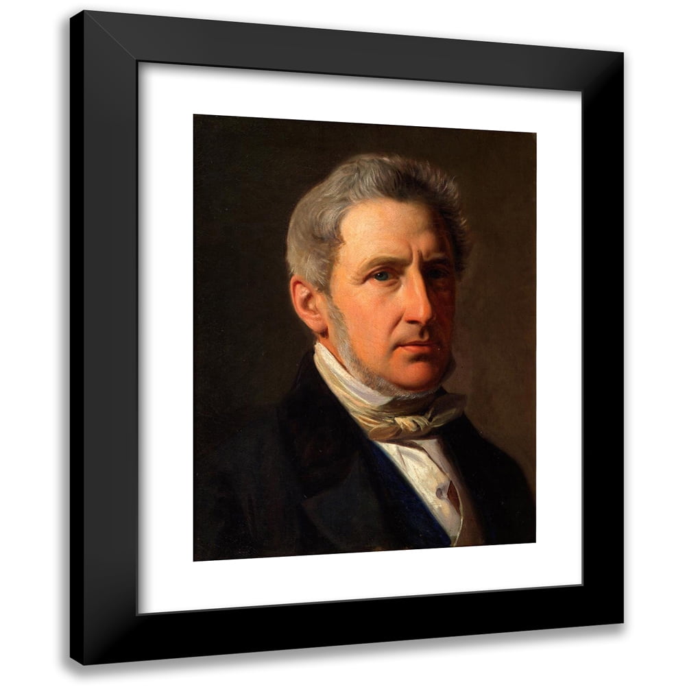 Constantin Hansen 12x14 Black Modern Framed Museum Art Print Titled ...