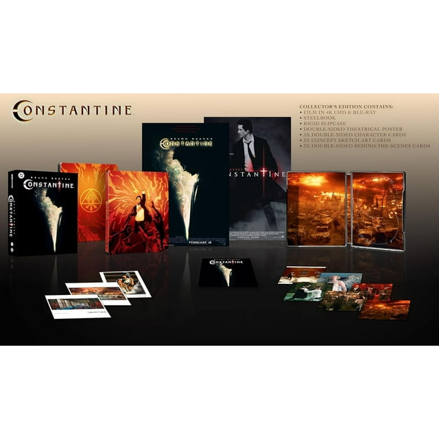 Constantine SteelBook 20th Anniversary Collector's Edition 4K Ultra HD + Blu-ray Region Free ...