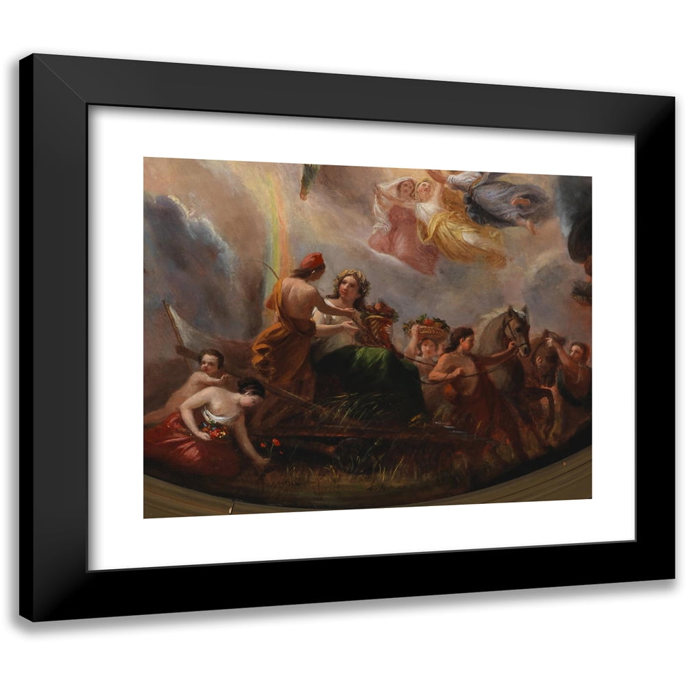 Constantino Brumidi 14x12 Black Modern Framed Museum Art Print Titled ...