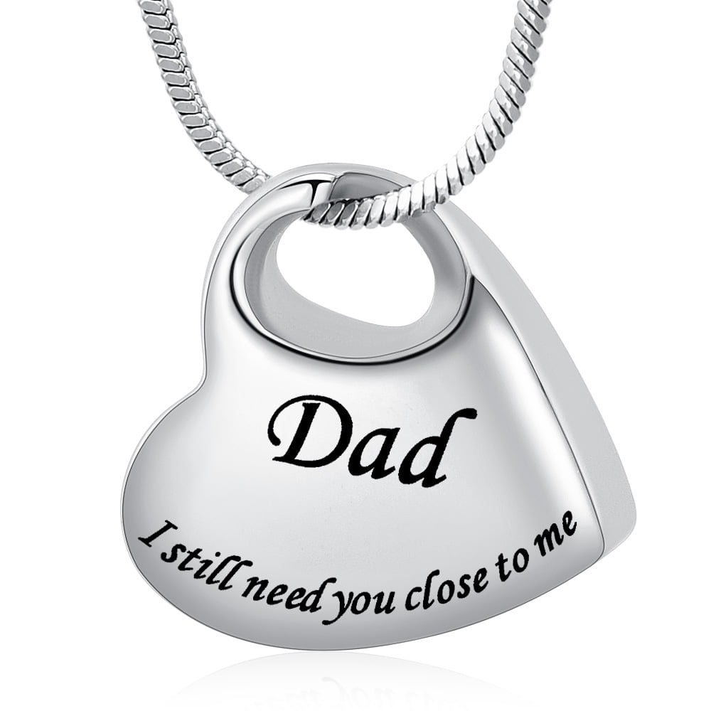 Constantlife Heart Cremation Jewelry for Ashes Holder Necklace for ...