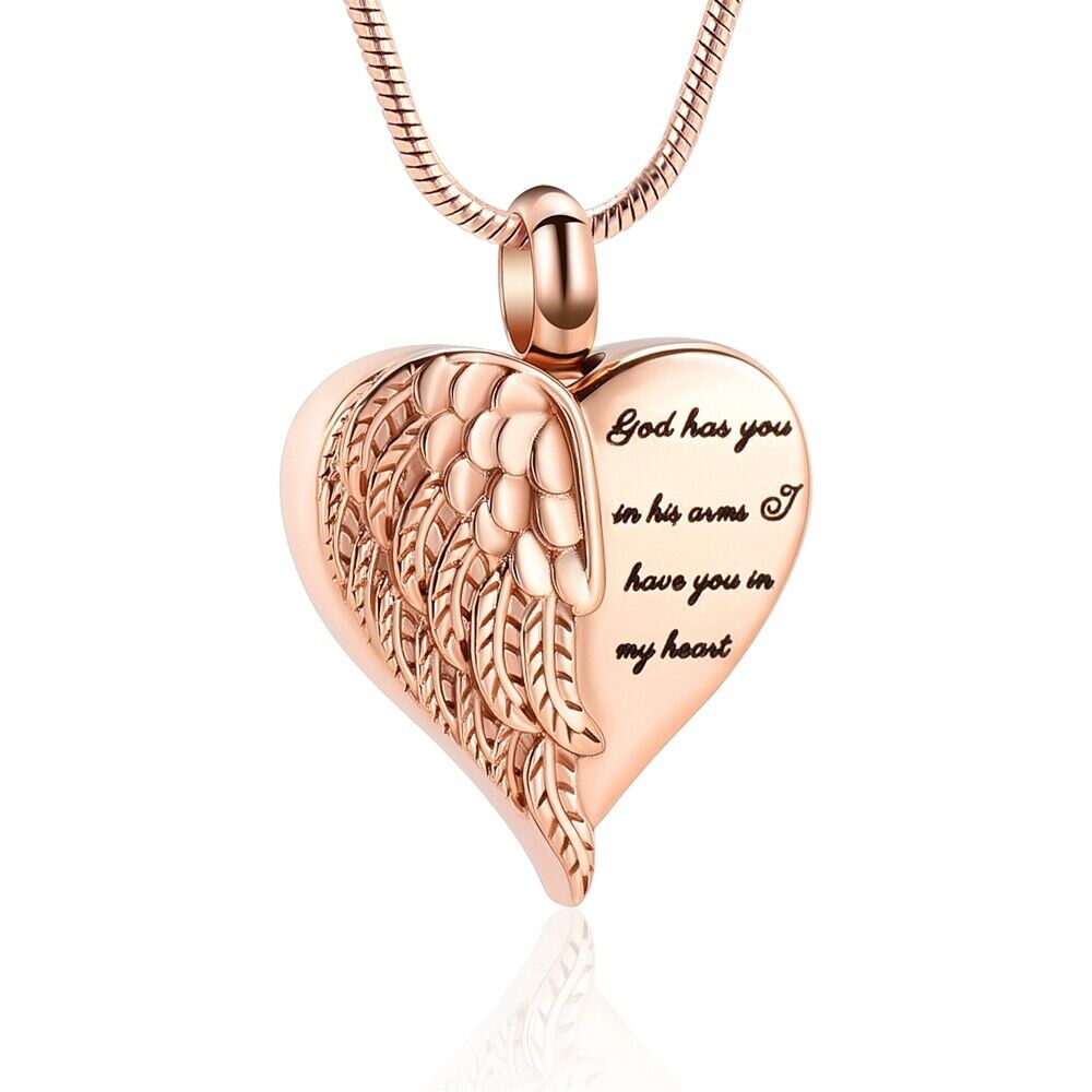 Constantlife Heart Urn Necklaces Cremation Urn Pendant Memorial Jewelry ...