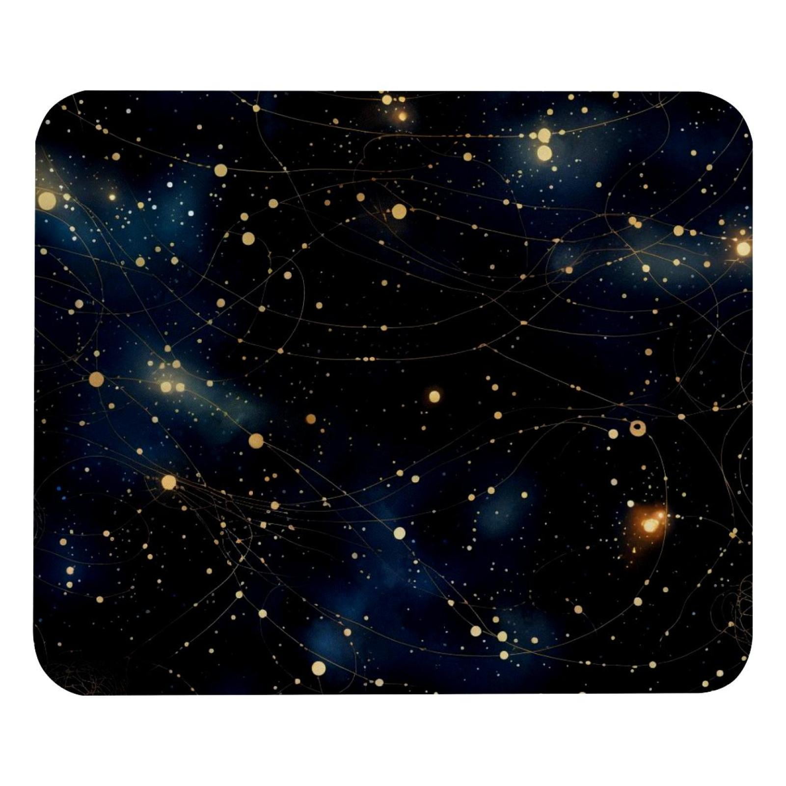 Constellation 8.3x9.8 Inch Square Gaming Mouse Pad with Non-Slip Rubber Bottom, Printed Desk Mat ...