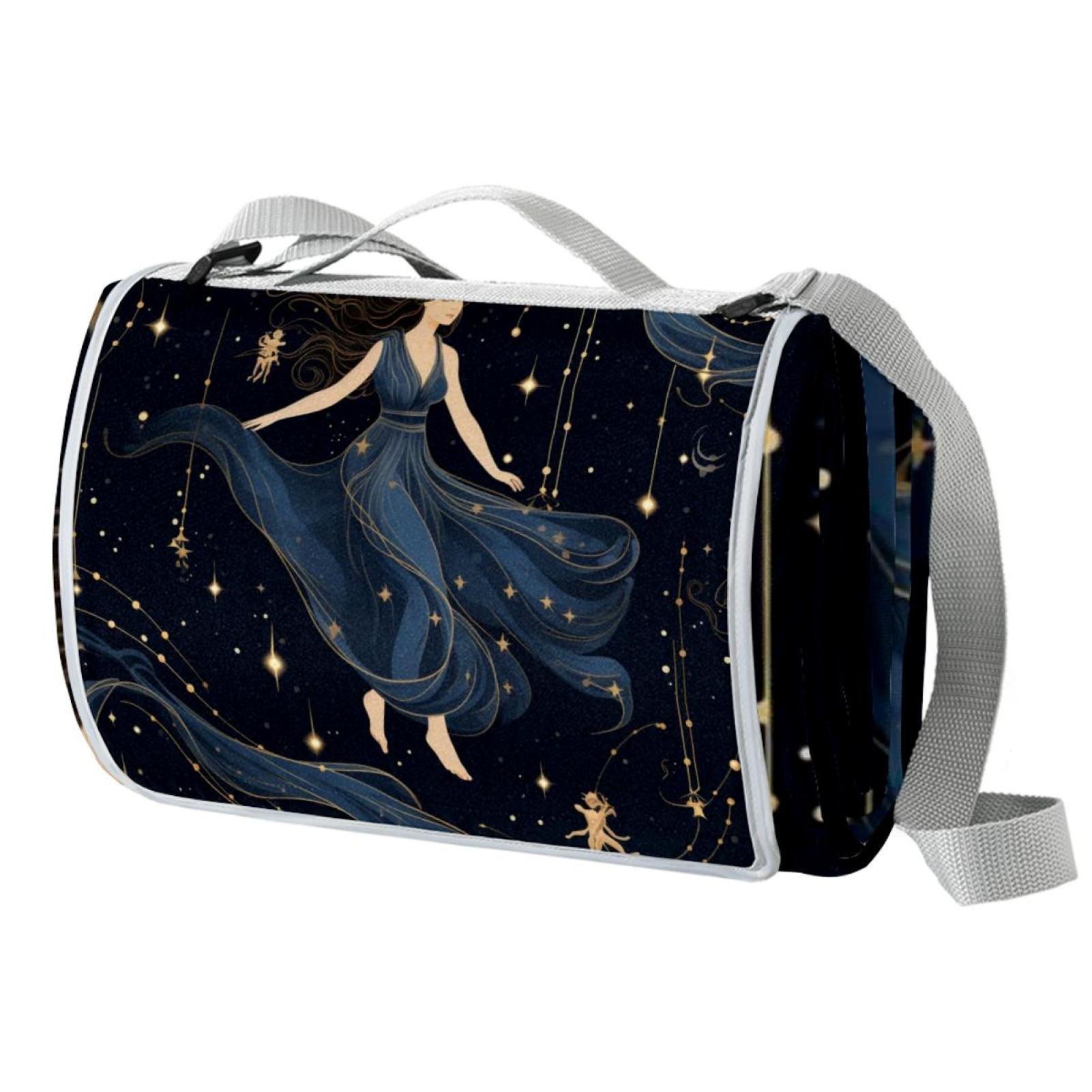 Constellation Canvas Beach Blanket Picnic Mat XL - Waterproof Sandproof ...
