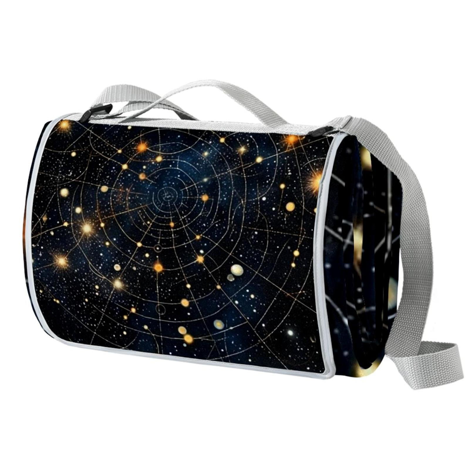 Constellation Canvas Picnic Blanket Outdoor Waterproof Portable Mat for ...