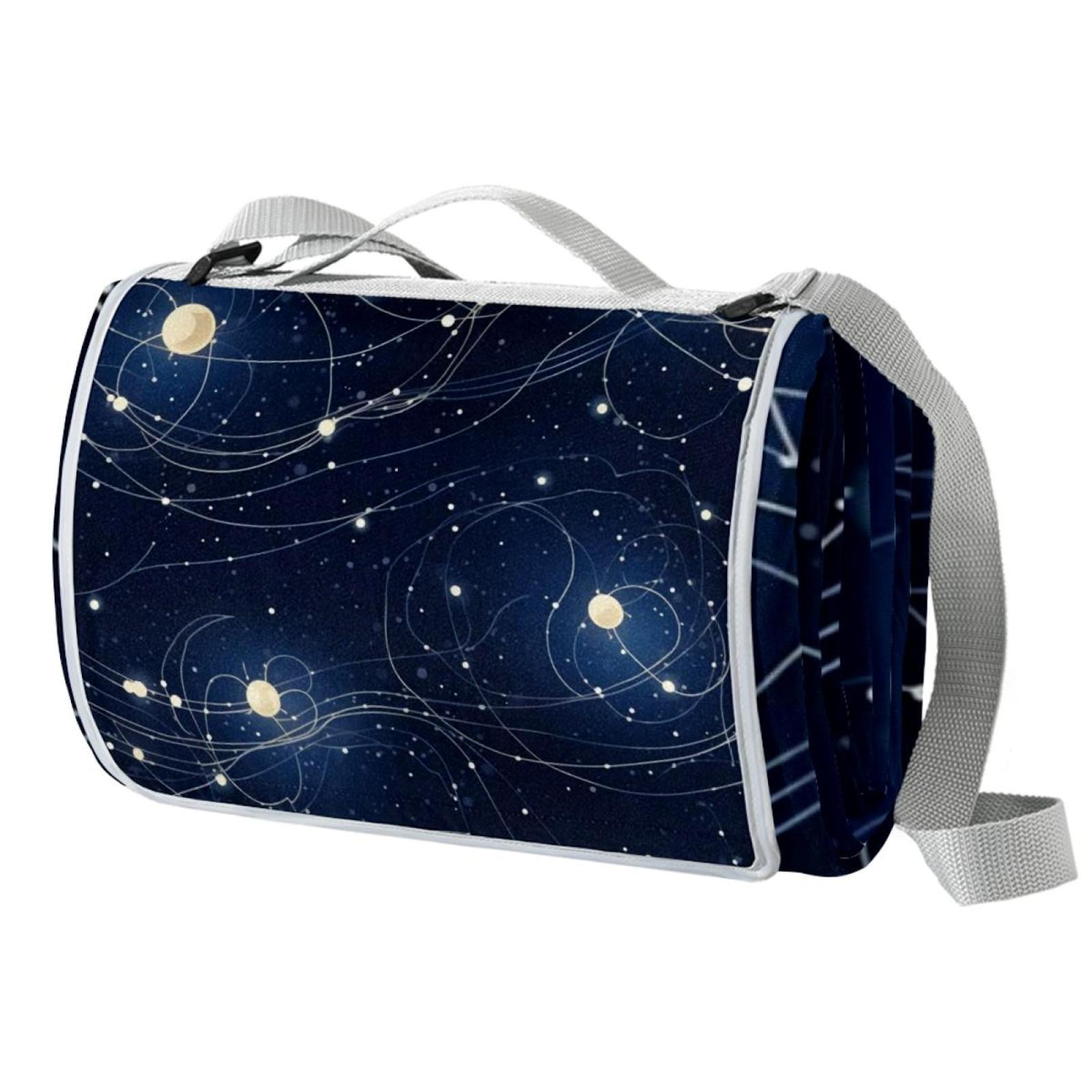 Constellation Canvas Picnic Blanket Waterproof Foldable Outdoor Mat for ...