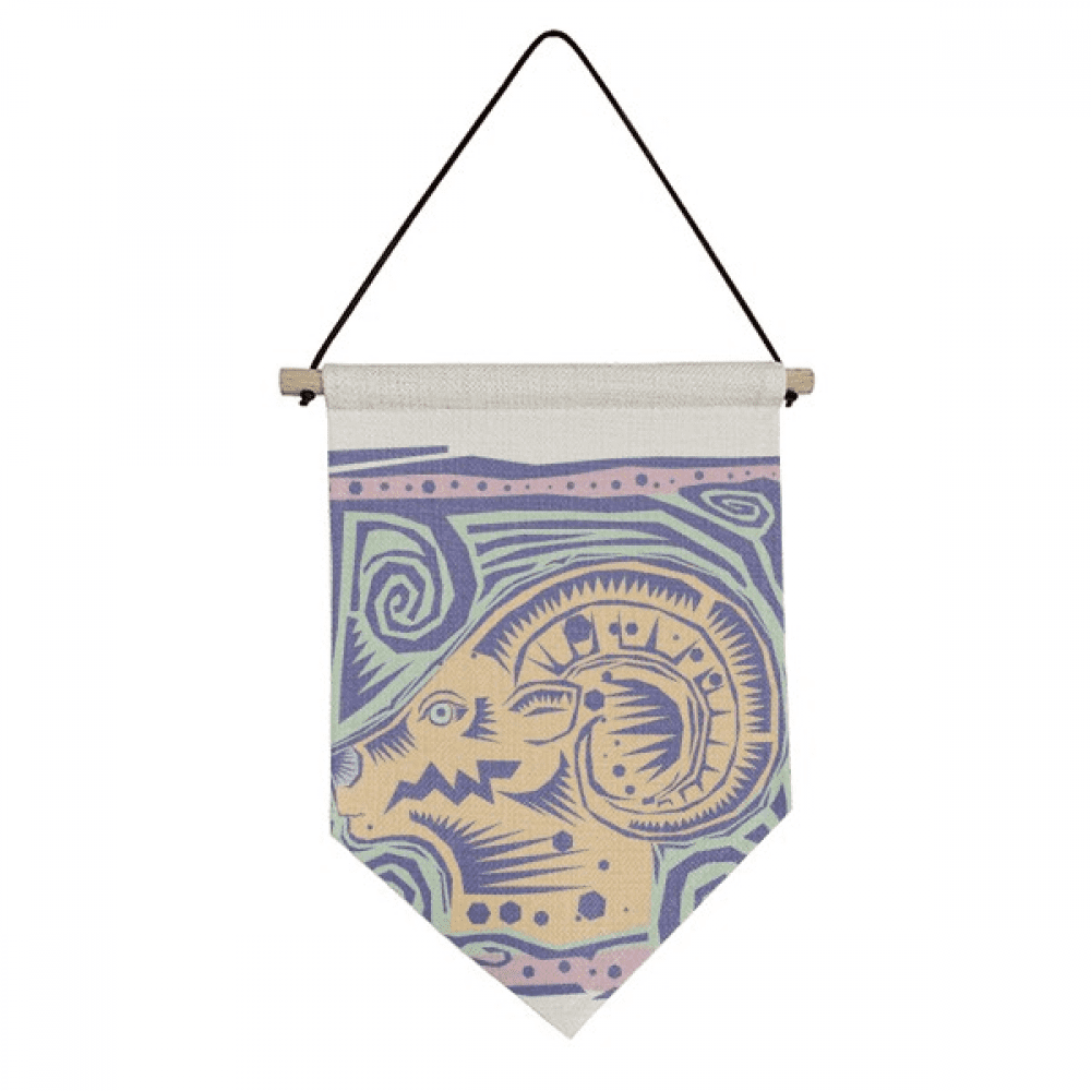 Constellation Capricornus Mexicon Engraving Canvas Flag Hanging Wall ...