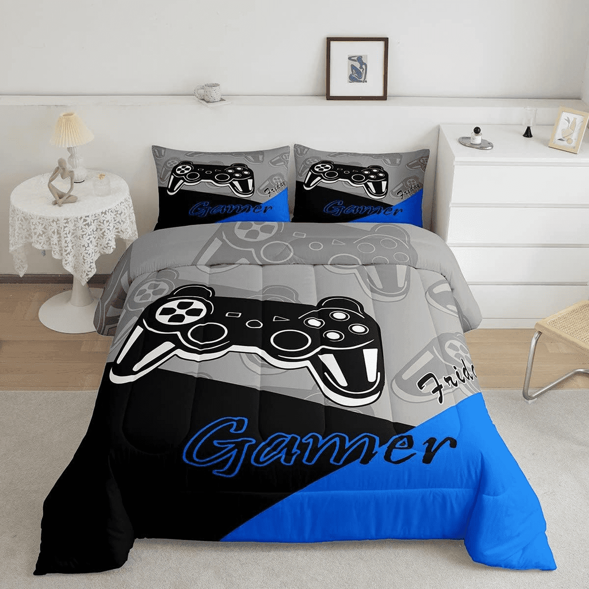 Gaming Comforter for Kids Boys Teens Video Game Bedding Set Gamer ...