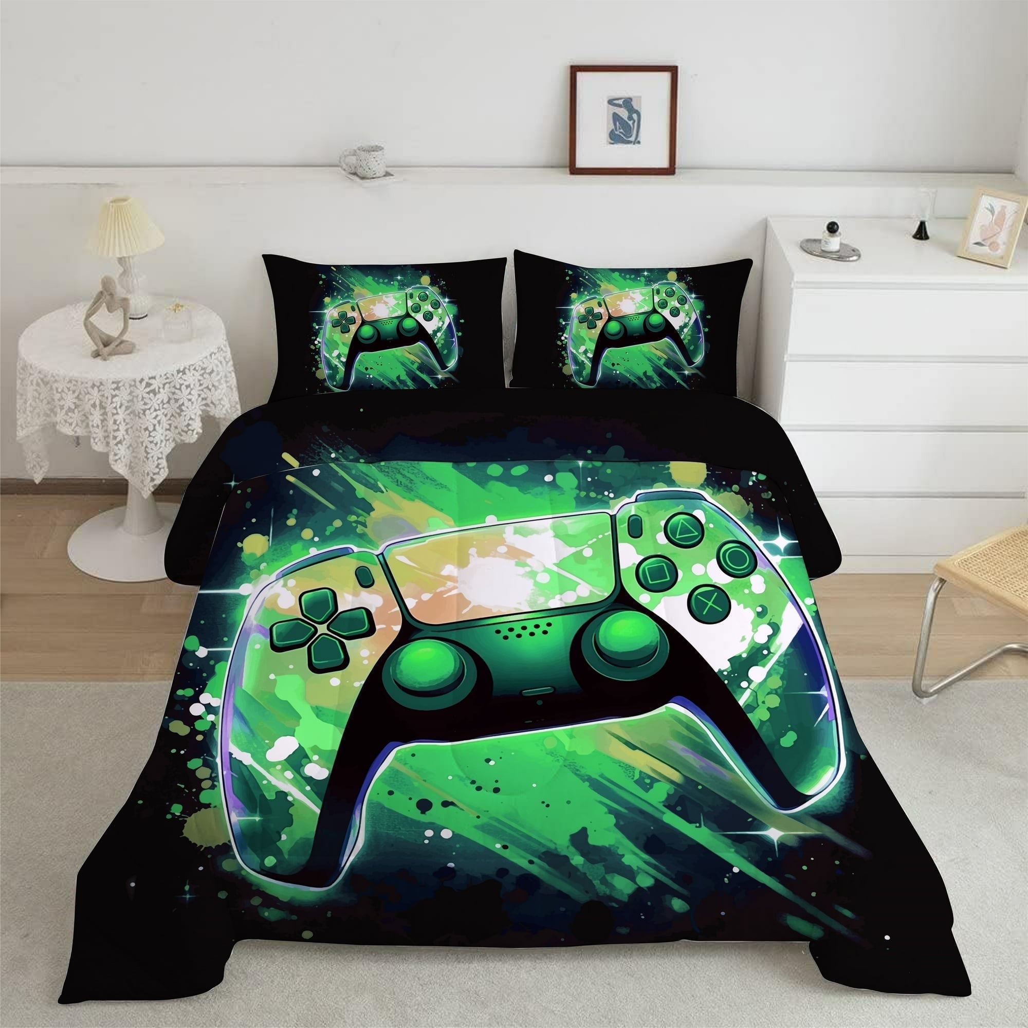 Gaming Comforter Set Twin Size for Boys Kids Teens Game Video Gamer ...