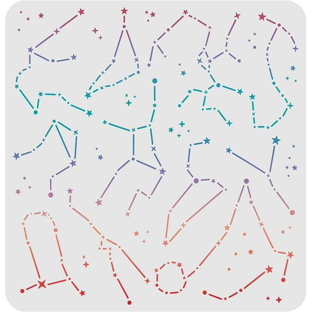 Constellation Drawing Painting Stencils Templates (11.8x11.8 inch ...