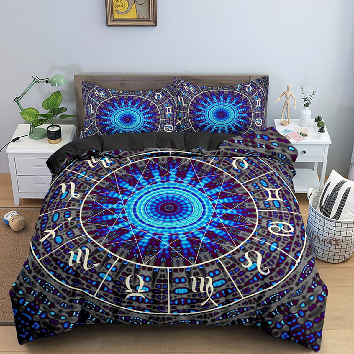 Constellation Duvet Cover Psychedelic Galaxy Astrology Hippie Mystery ...