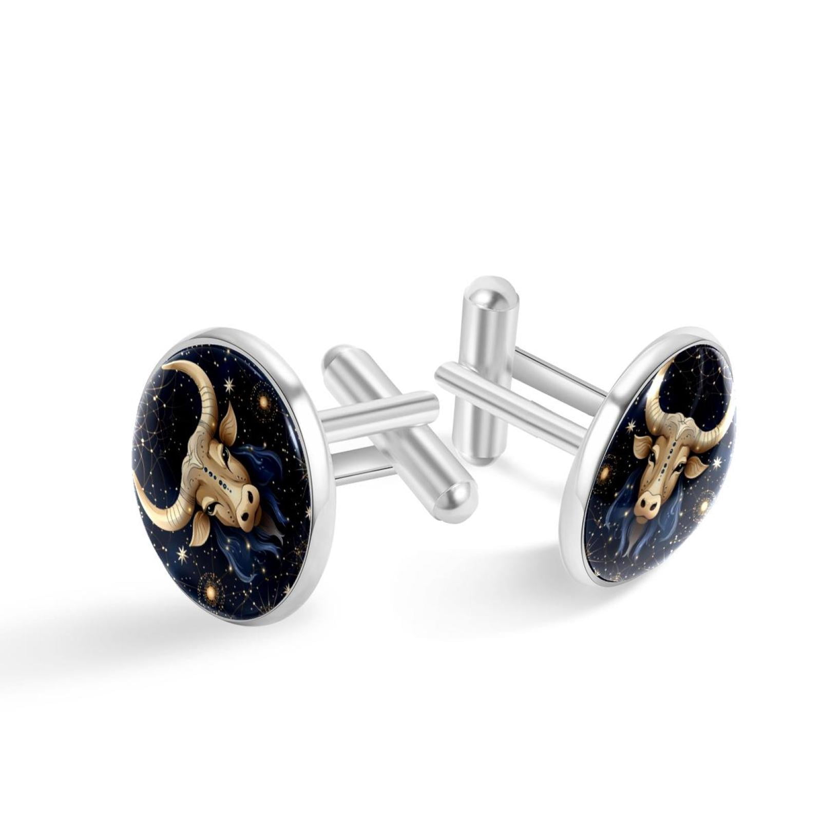 Constellation Elegant Men's Stainless Steel Cufflinks Set for Formal ...