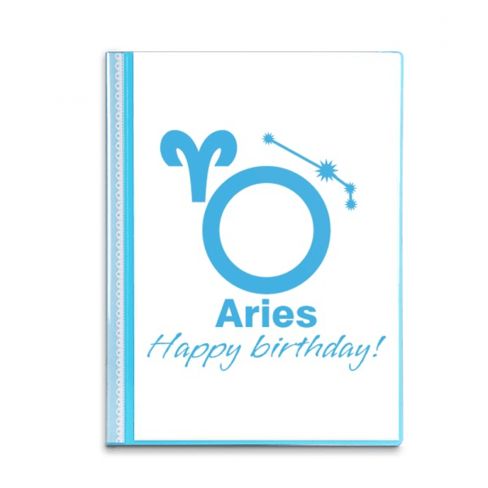 Constellation Fate Birthday Celebration Aries Book Sheet Protectors ...