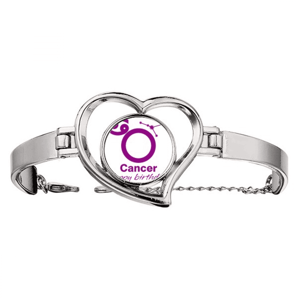 Constellation Fate Birthday Celebration Cancer Bracelet Heart Jewelry ...