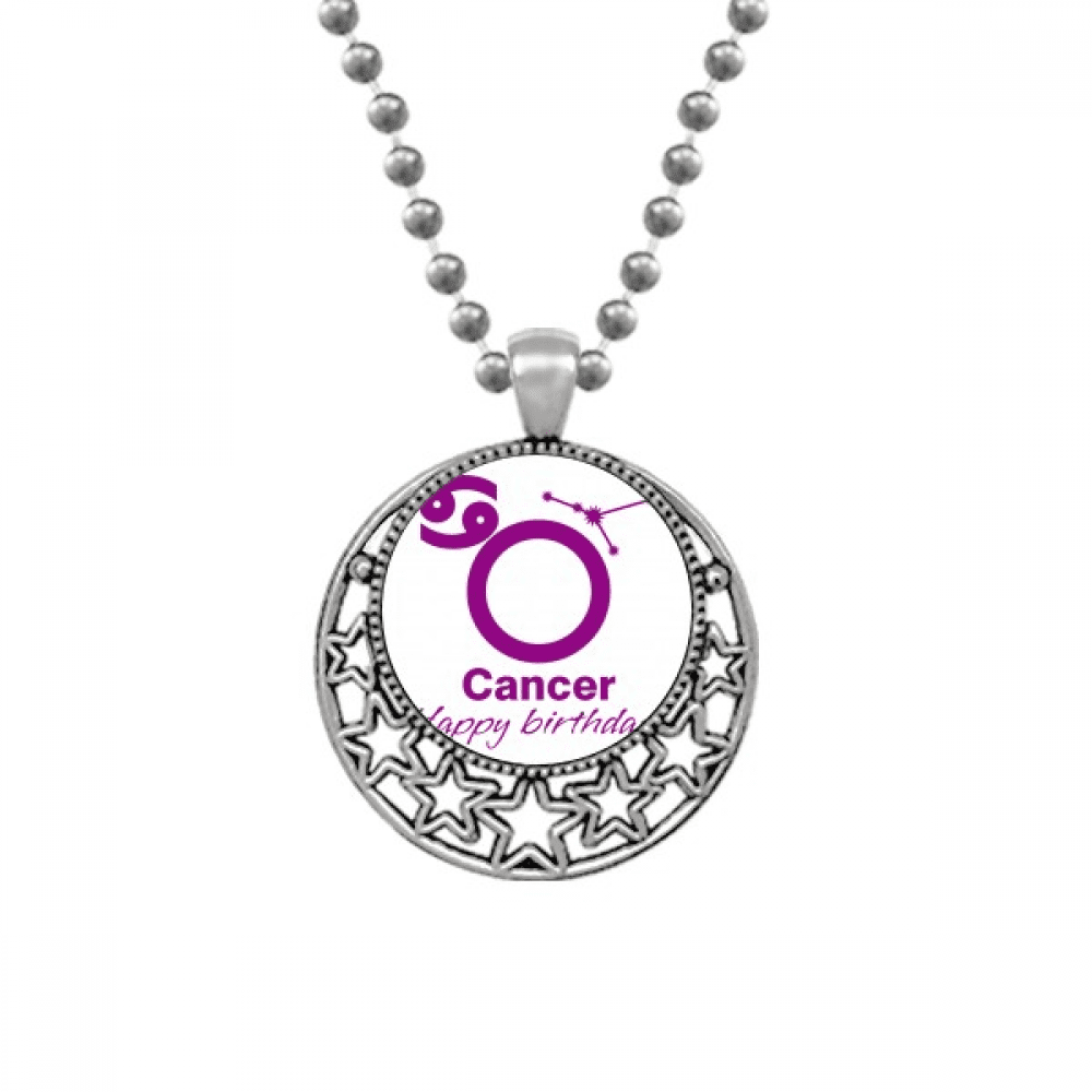 Constellation Fate Birthday Celebration Cancer Necklaces Pendant Retro ...