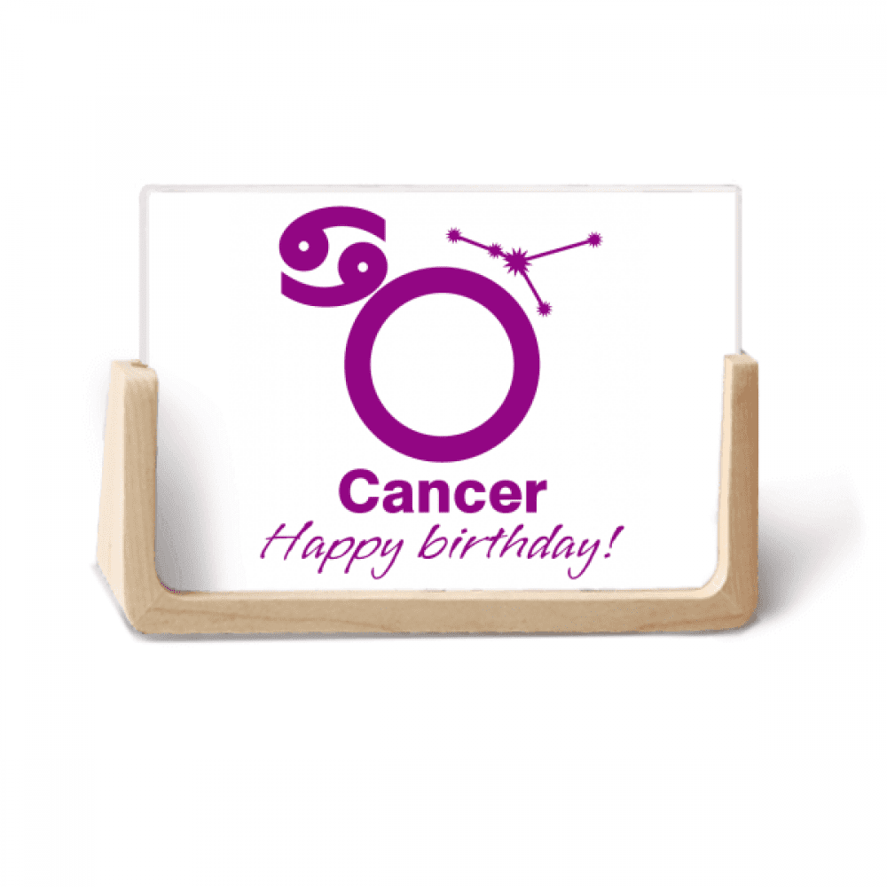 Constellation Fate Birthday Celebration Cancer Photo Wooden Photo Frame ...