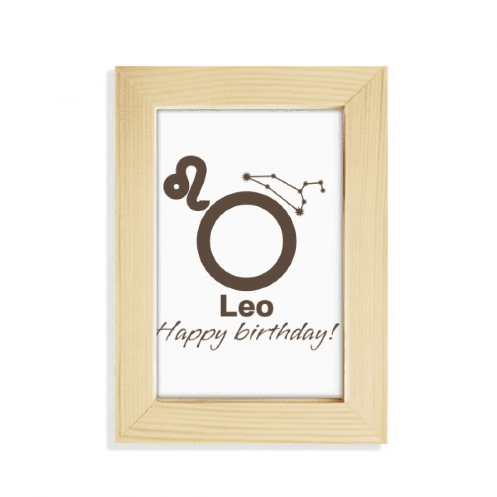 Constellation Fate Birthday Celebration Leo Desktop Display Photo Frame ...